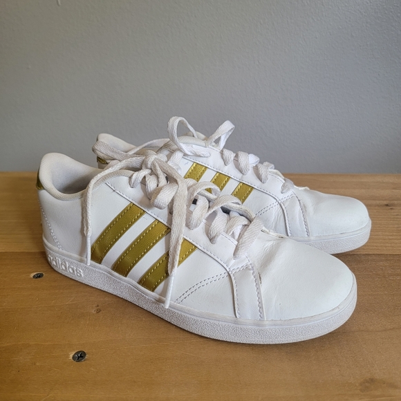 adidas | Shoes | Adidas Gold And White Superstars | Poshmark